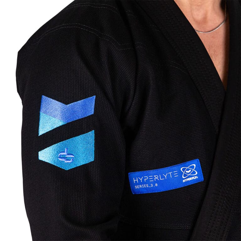 Hyperfly BJJ Gi Hyperlyte 3.0 svart/blå - Rebelz