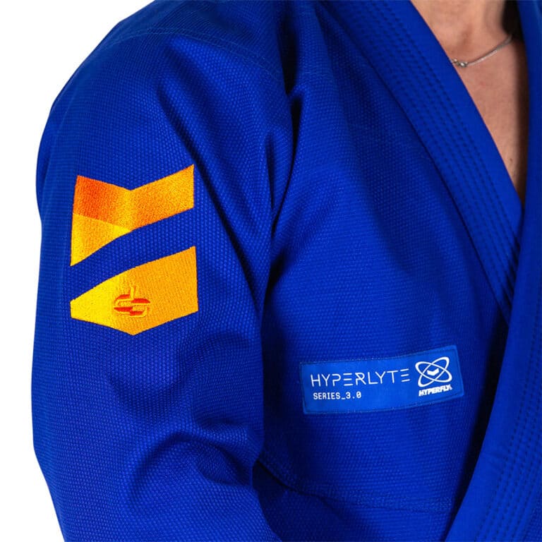 Hyperfly BJJ Gi Hyperlyte 3.0 blå/mandarin - Rebelz