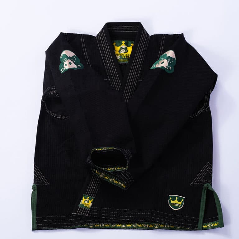 Inverted Gear BJJ Gi Gold Weave V2 svart - Rebelz